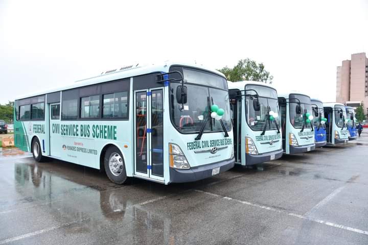 President Tinubu Inaugurates CNG Buses In Aso Villa